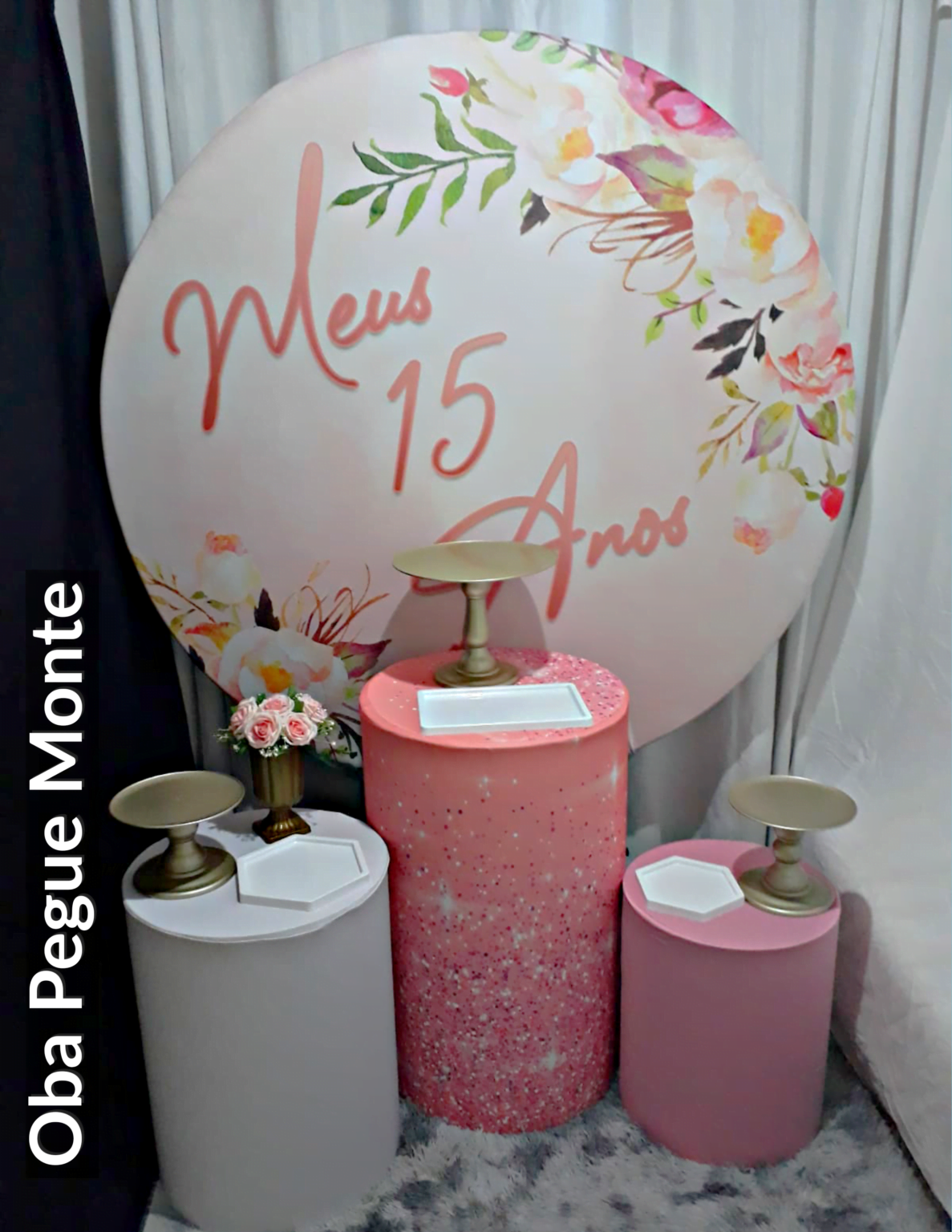 Kit Pegue e Monte Decoração 15 Anos - OBA Pegue e Monte
