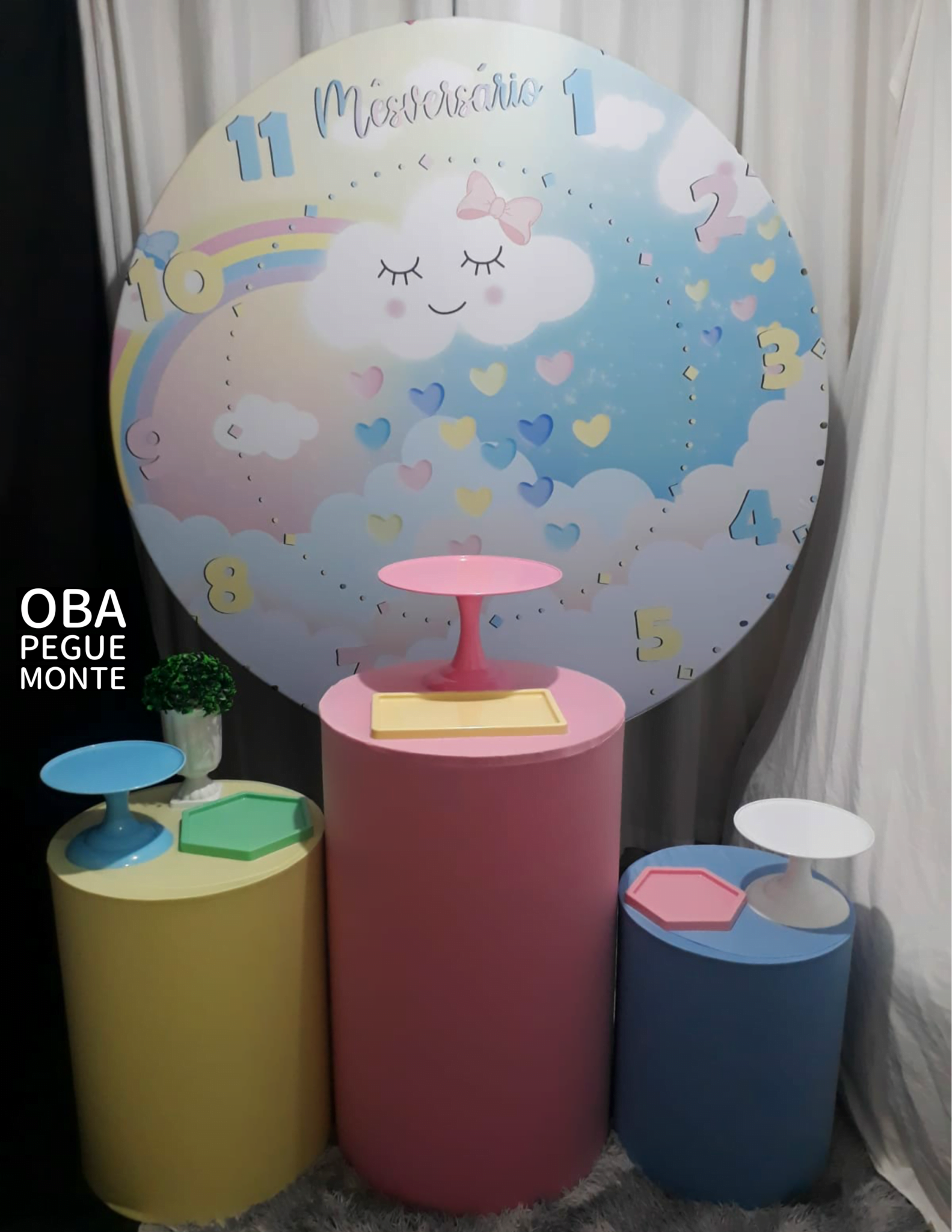 Kit Pegue e Monte Tema Mesversario - OBA Pegue e Monte