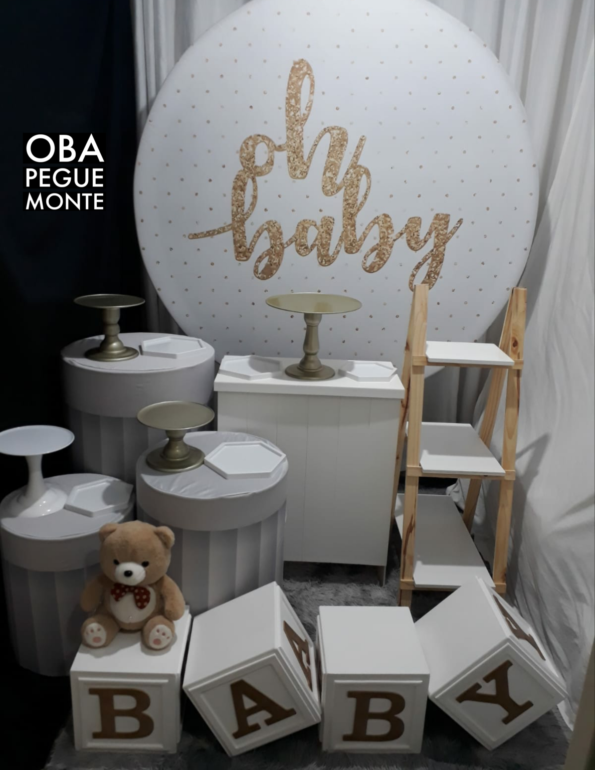 Kit Pegue e Monte Decoração Chá Revelação - Chá Revelação